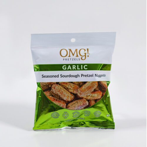 Garlic Mini Pretzel Bags – 6ct | Order Online | OMG! Pretzels